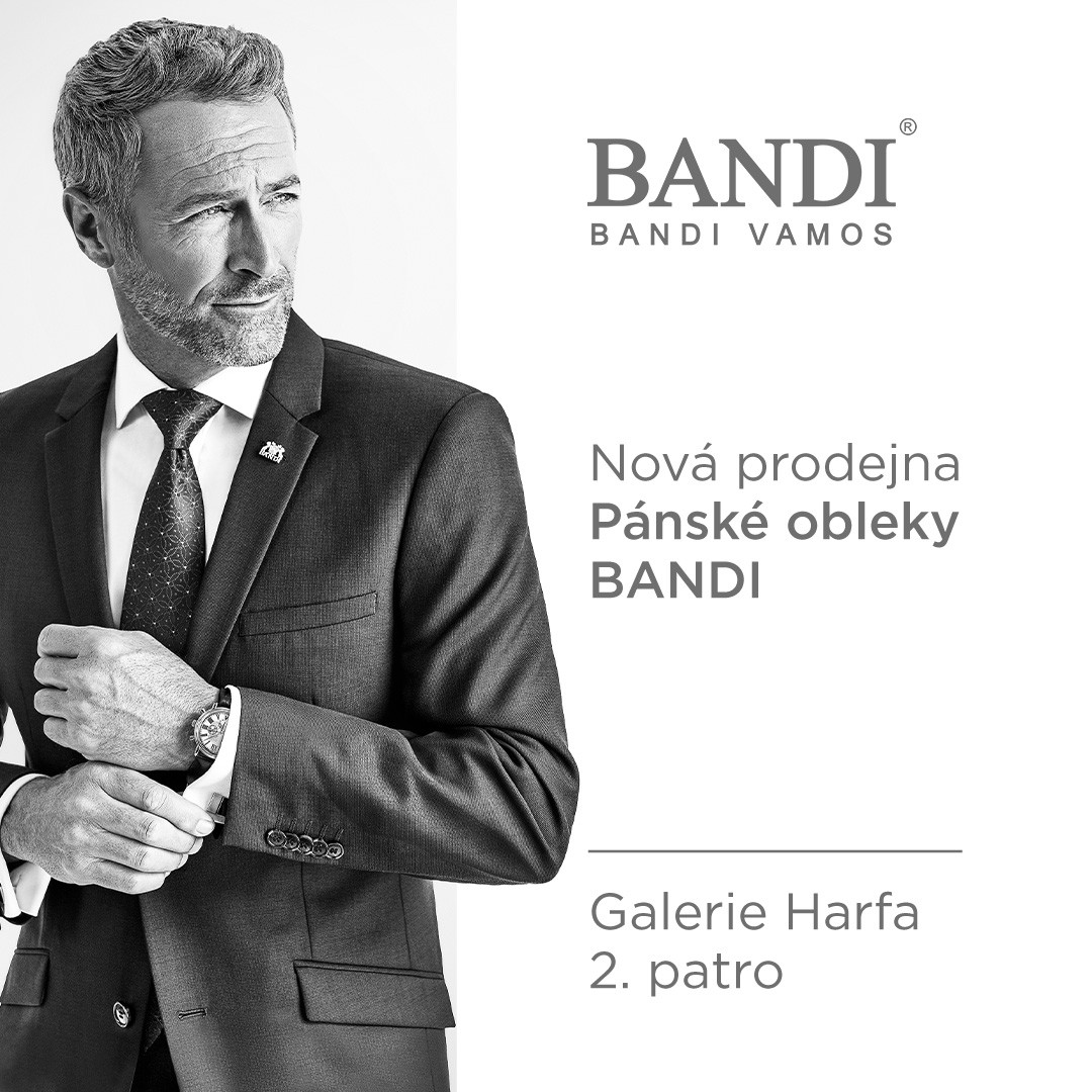 OTEVŘELI JSME OBCHOD BANDI | Galerie Harfa - Nákupní centrum Praha
